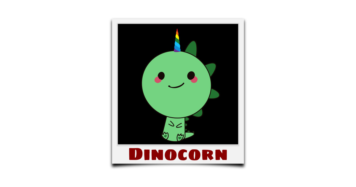 Dinocorn - Cute Dinosaur Pun - Dinosaur - T-Shirt | TeePublic
