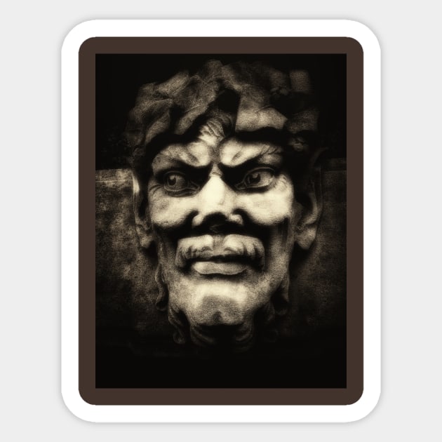 Grotesque Gargoyle Face - Gargoyle - Sticker | TeePublic