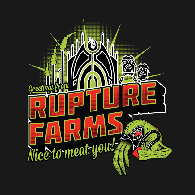 Greetings from RUPTURE FARMS - Oddworld - T-Shirt | TeePublic