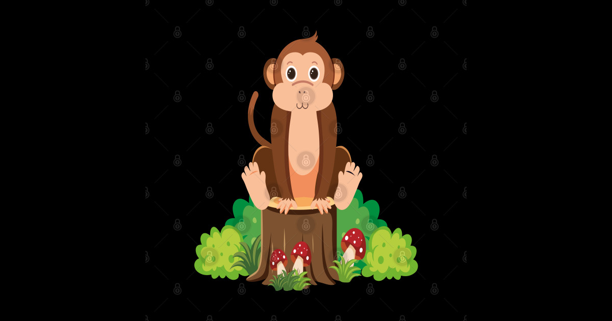 Jungle Gymnast Monkey - Monkey Lover - Posters and Art Prints | TeePublic