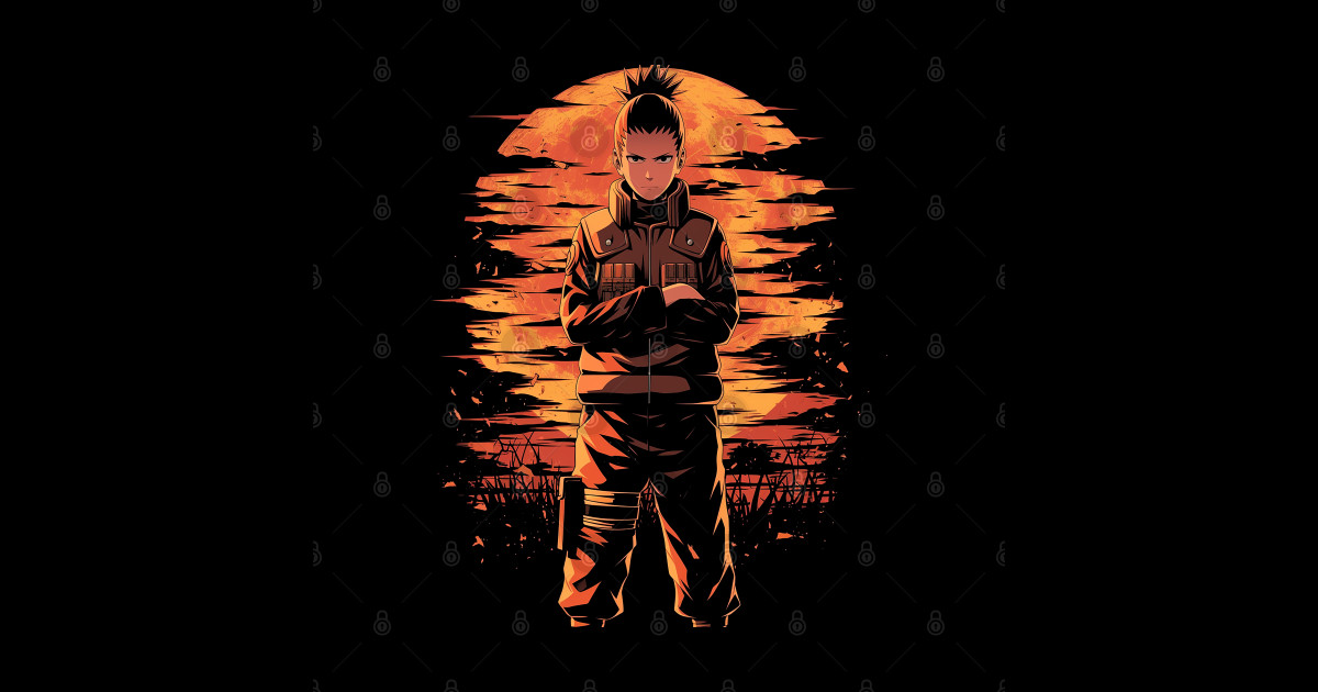 shikamaru nara - naruto - Naruto - Sticker | TeePublic