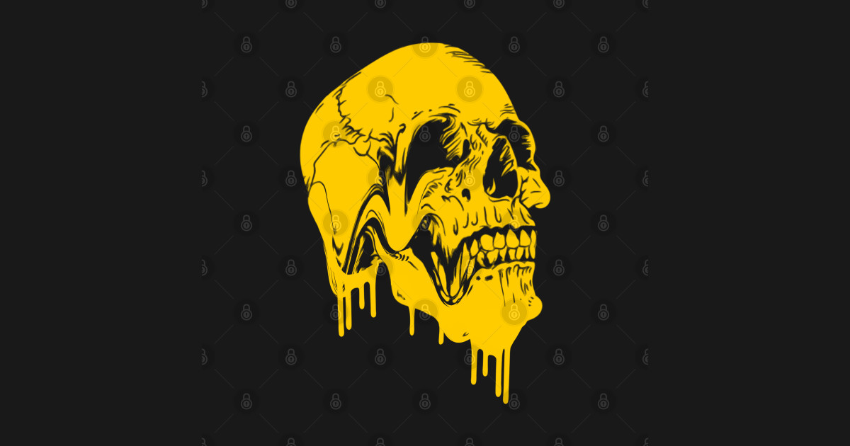 Dripping Skull - Dripping Skull - T-Shirt | TeePublic