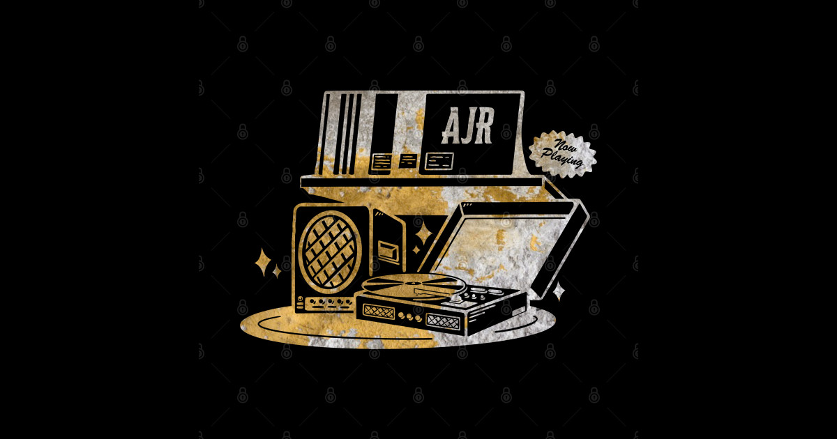 Ajr // Now Playing - Ajr - Sticker | TeePublic