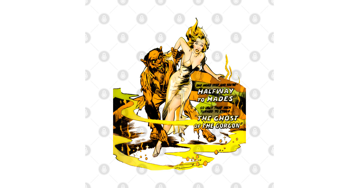 Retro Werewolf Horror Vintage Girl Comics Old Halfway to Hades The ...