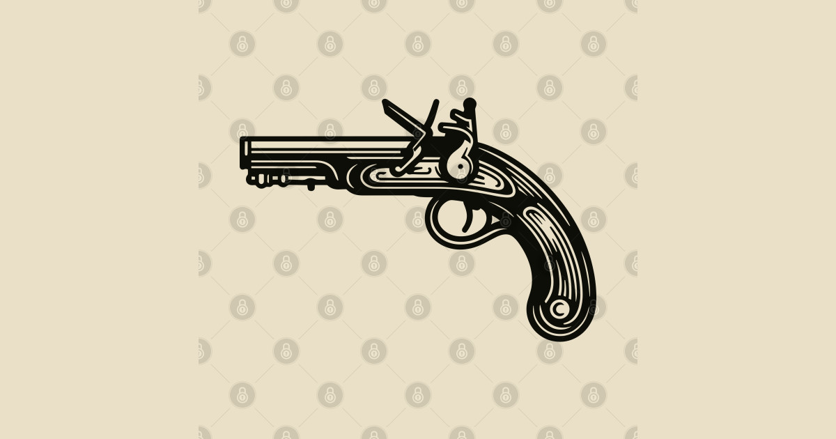 Flintlock Pistol - Flintlock - T-Shirt | TeePublic
