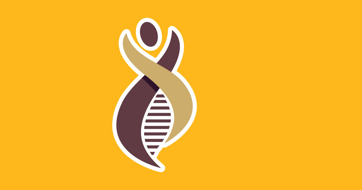 Human DNA and genetic sticker logo design. Emblem, Concept Design ...