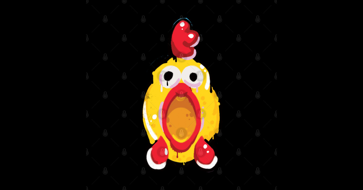 Rubber Chicken Toy Head - Rubber Chicken - Sticker | TeePublic