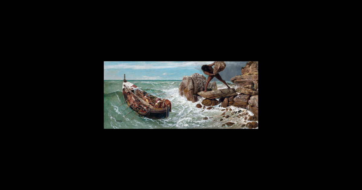 Arnold Böcklin Odysseus and Polyphemus - Arnold Bocklin - Posters and ...