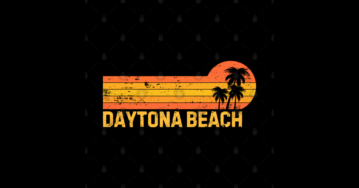 Daytona Beach Florida Beach 70s Retro Travel Souvenir Gift - Daytona ...