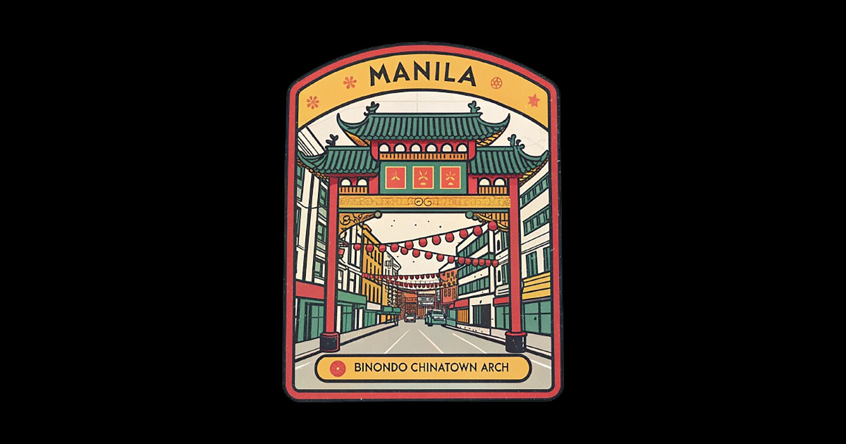 Manila Chinatown - Manila - Sticker | TeePublic
