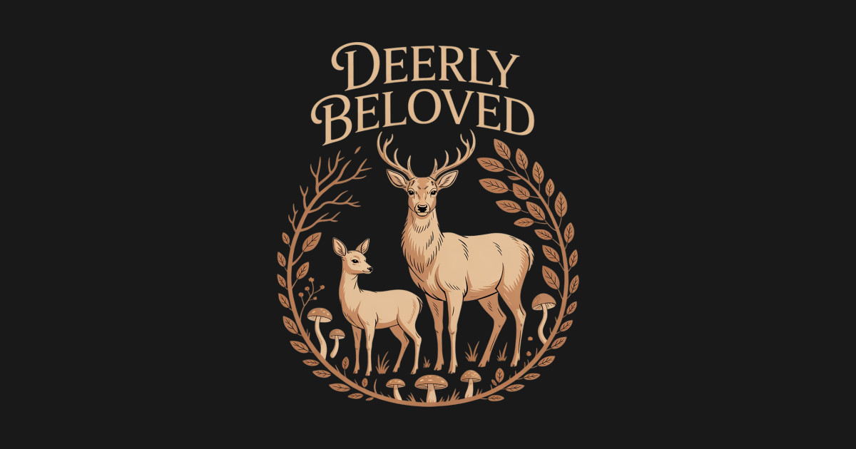 Deerly Beloved Cottagecore Deer Love - Deerly Beloved Cottagecore Deer ...
