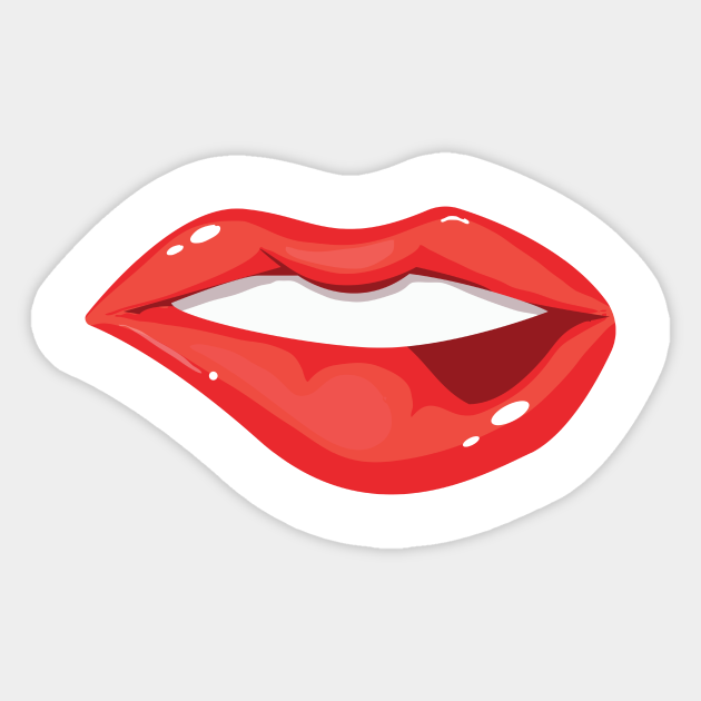 Lips - Lips - Sticker | TeePublic