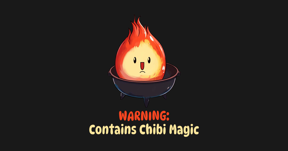 Warning: Contains Chibi Magic Chibi Anime - Anime - T-Shirt | TeePublic