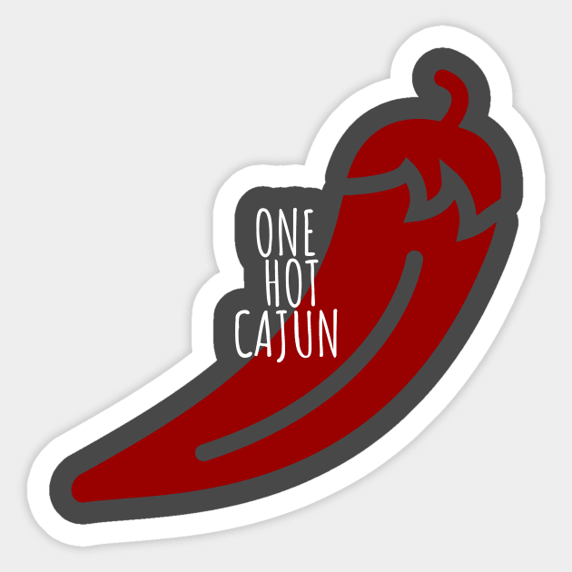 One Hot Cajun Pepper - Cajun - Sticker | TeePublic