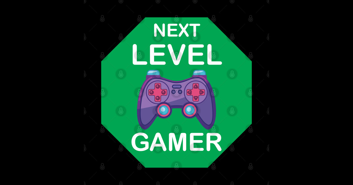 Next Level Gamer with Joystick design for kids Childs and Video Gamer ...