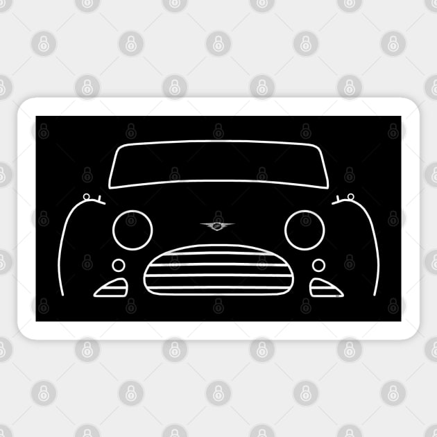 Jensen Interceptor 1950s British classic car outline (white) - Jensen ...