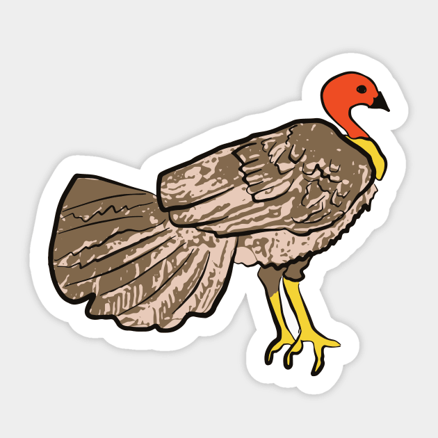 Australian Native Scrub Turkey - Turkey - Sticker | TeePublic