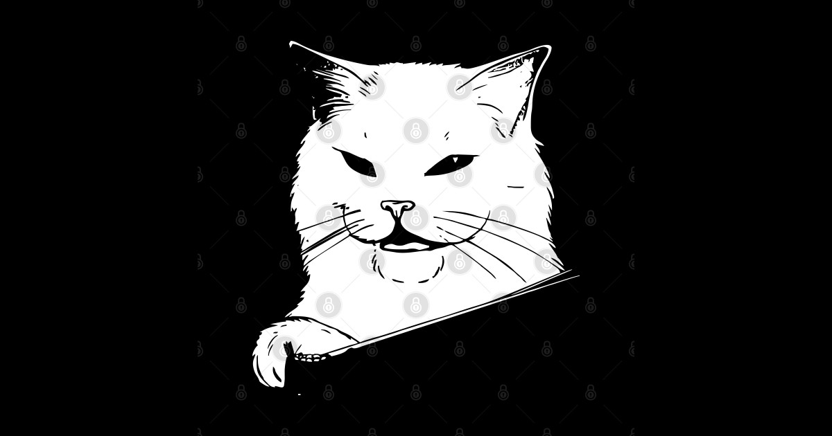 Cat Being Yelled Meme - Cat Being Yelled Meme - Sticker | TeePublic
