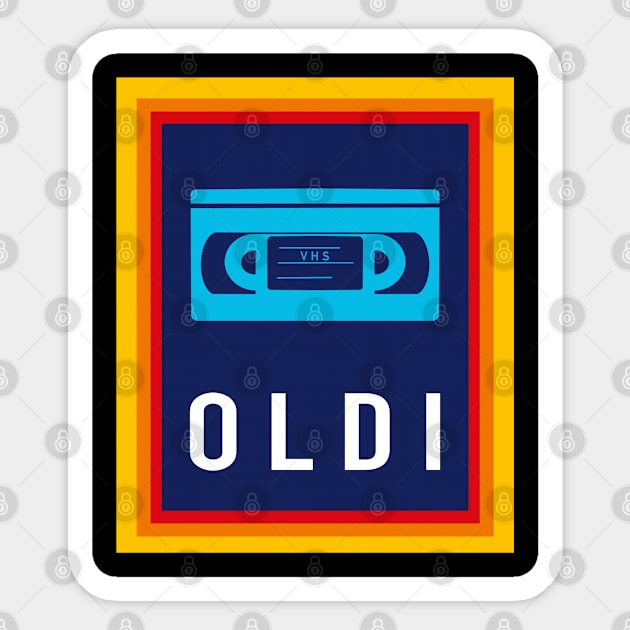 OLDI VHS Old Person Humor - Old People - Sticker | TeePublic