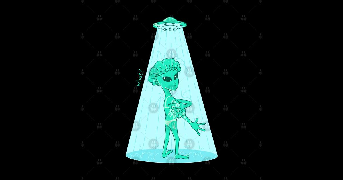 alien in the shower - Aliens - Sticker | TeePublic