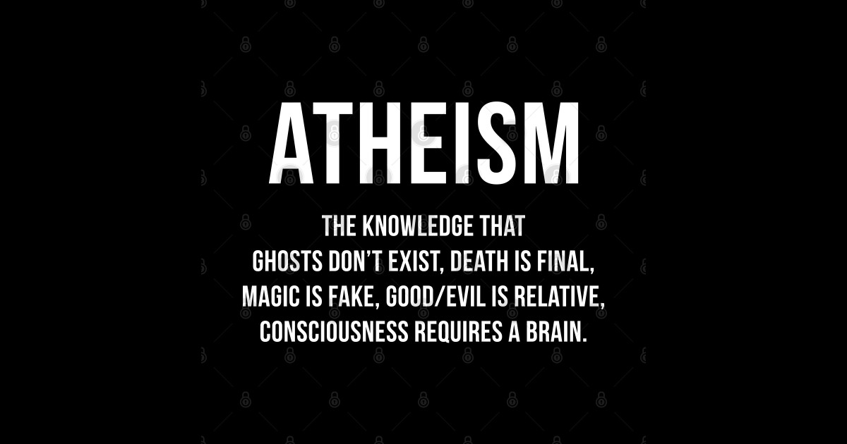 Atheism - Funny Definition Quote Anti Religion Atheist Gift - Atheist ...