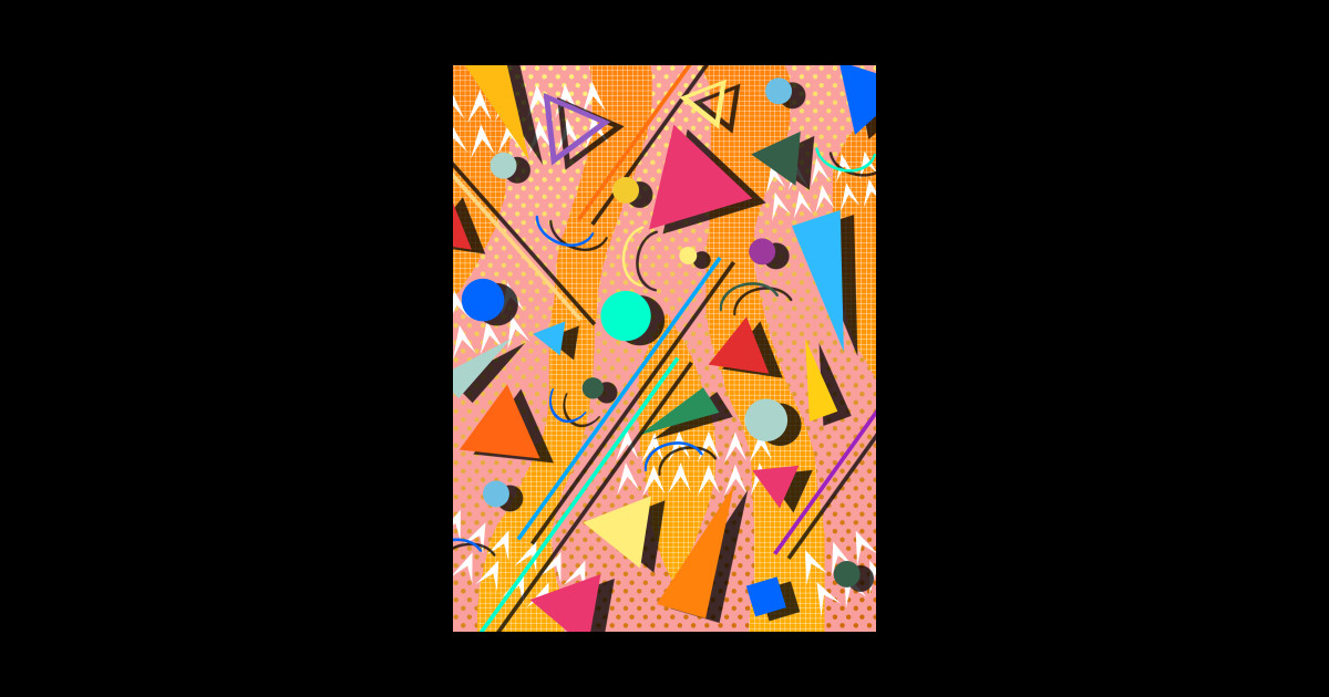 80s pop retro pattern - 80s - Posters and Art Prints | TeePublic