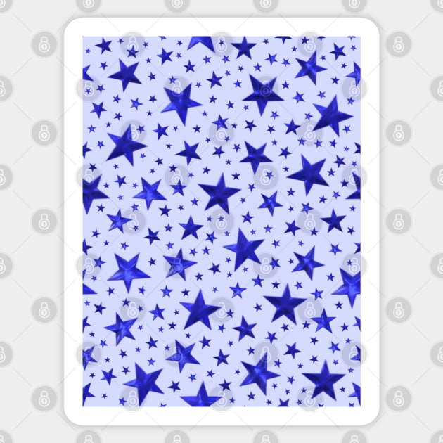 Indigo Star Pattern - Star - Sticker | TeePublic