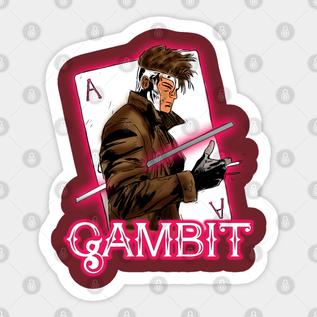 Gambit - Gambit Xmen - Sticker | TeePublic