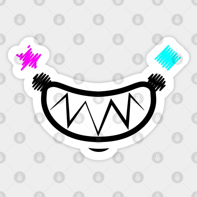 Evil Jester Grin - Meruem - Sticker | TeePublic
