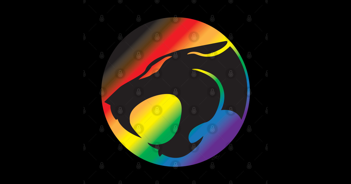 Thundercats Pride - Gay Pride Flag - Sticker | TeePublic
