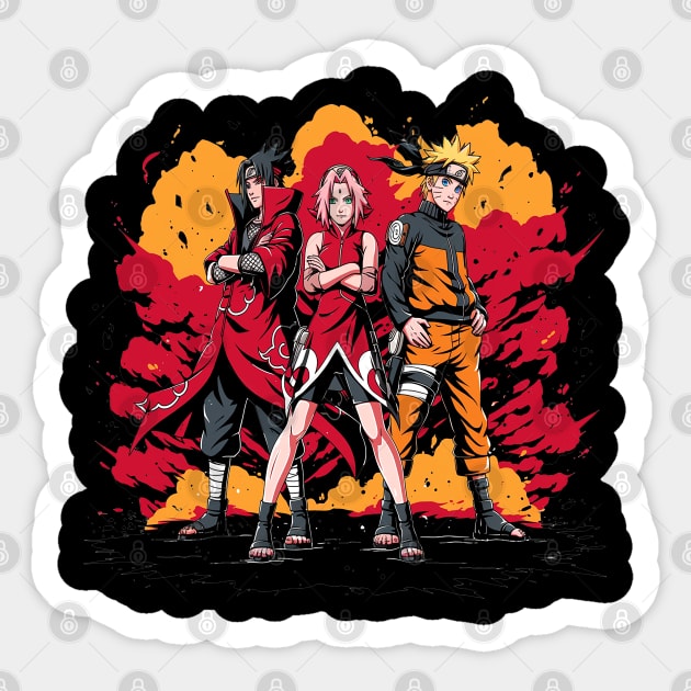 naruto sakura sasuke - Naruto - Sticker | TeePublic