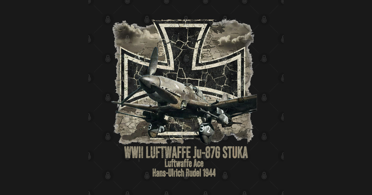 WWII Ju-87 STUKA Dive Bomber Luftwaffe Ace Hans-Ulrich Rudel Military ...