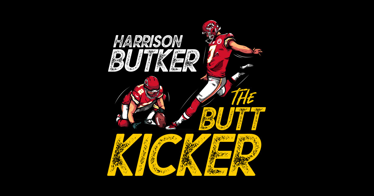 Harrison Butker The Butt Kicker - Harrison Butker - Sticker | TeePublic