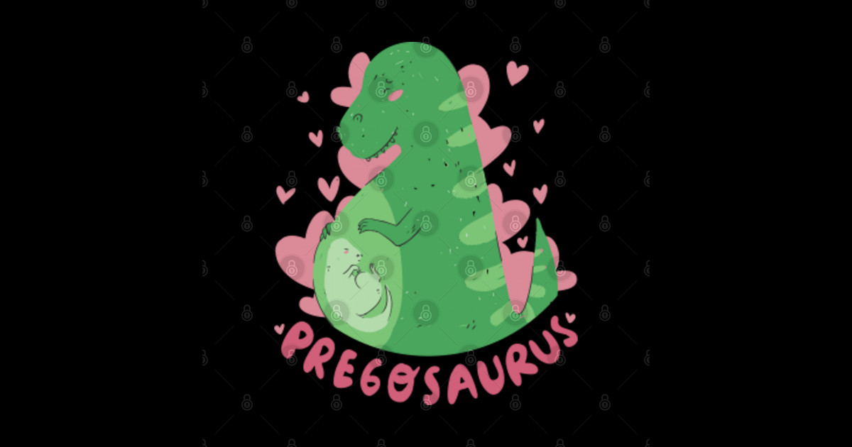 Pregnant T Rex Dinosaur Pregnant Sticker Teepublic