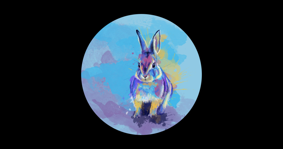 Bunny Dream - Rabbit Illustration - Bunny - Sticker | TeePublic