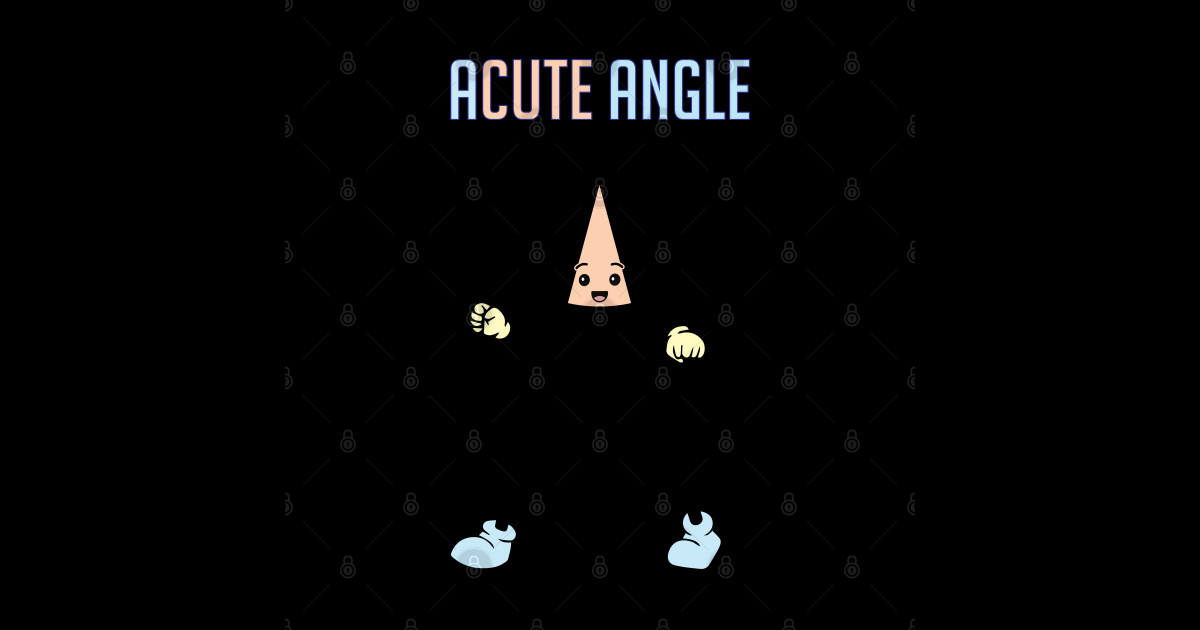 A cute acute angle - Cute - Sticker | TeePublic
