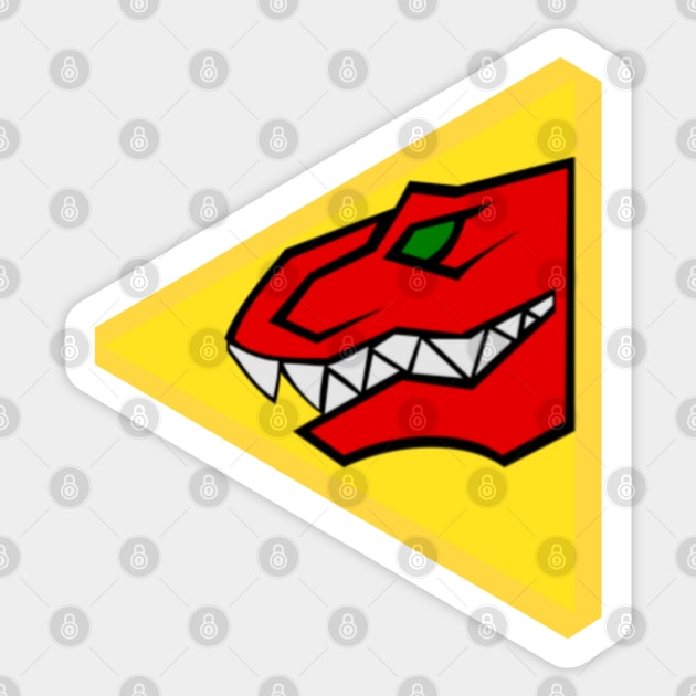 Kyoryu Red T-Rex - Power Rangers - Sticker | TeePublic