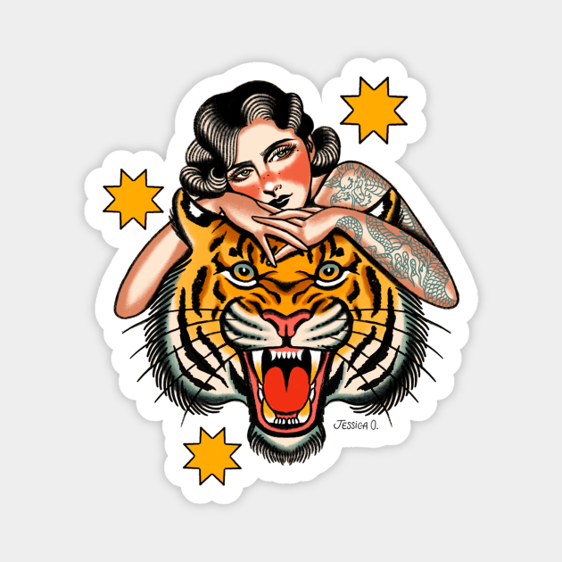Tiger Lady - Tiger Lady - Magnet | TeePublic