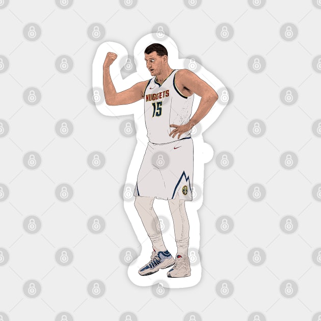 Nikola Jokic - Sports Illustrations Coloring - Nikola Jokic - Magnet ...