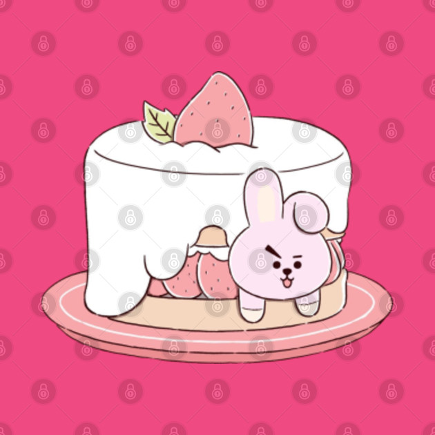BT21 Cooky Strawberry Cake - Bt21 Bts - Mug | TeePublic