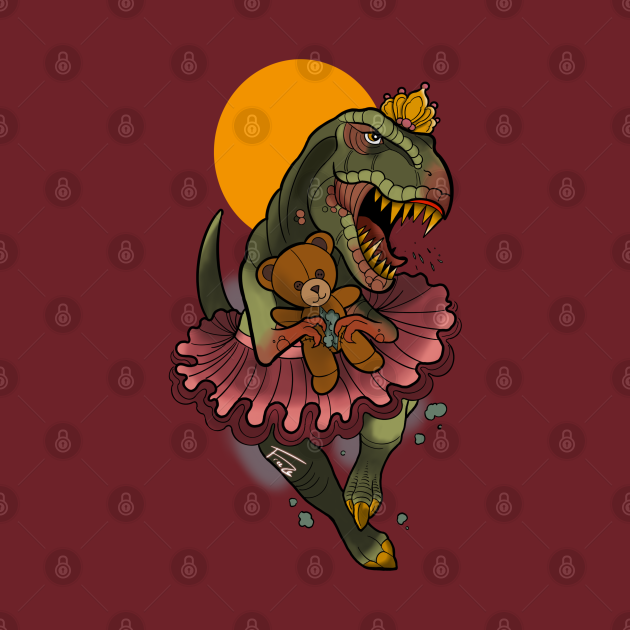 Pretty Princess T-Rex - Trex - T-Shirt | TeePublic