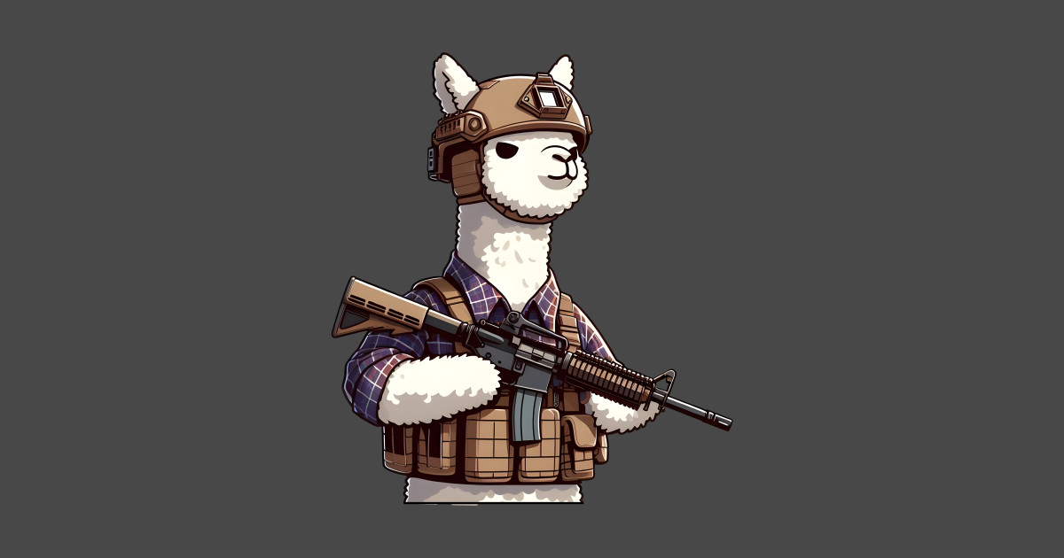 Tactical Alpaca Adventure Tee: Where Whimsy Meets Command - Tactical ...