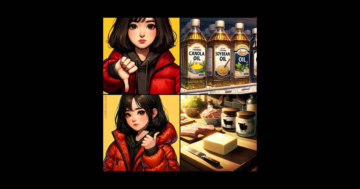 Seed Oils vs Real Healthy Fats - Anime Keto Carnivore Meme - Carnivore ...