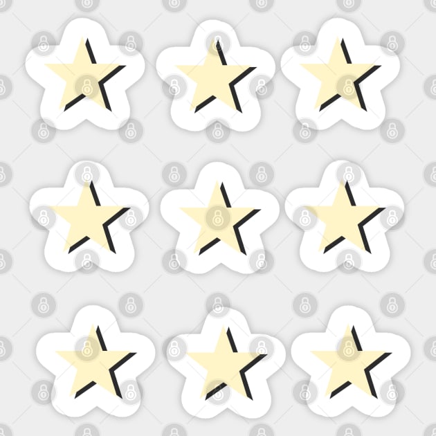 Little Yellow VSCO Stars Sticker Pack - Little - Sticker | TeePublic