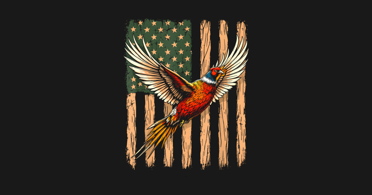 Pheasant Shooting US Flag, Hunters Gift, Pheasant Hunter, Target ...