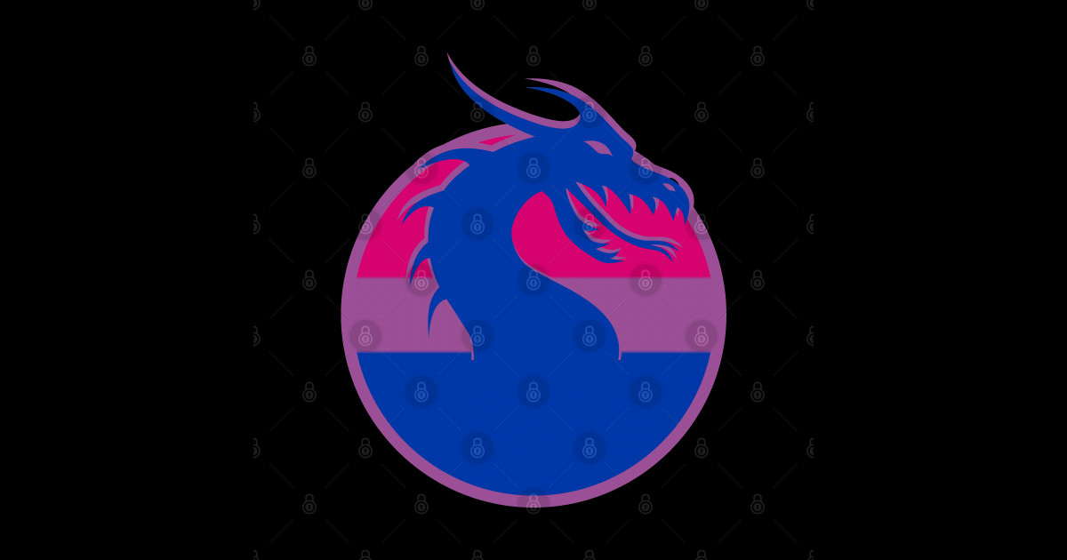 Bisexual LGBTQ Pride flag Dragon in a sphere - Bisexual Lgbtq Pride ...