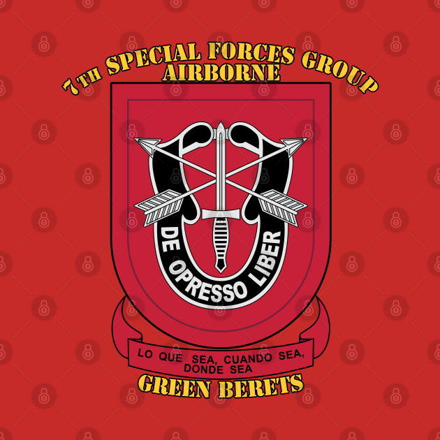 7th Special Forces Group - 7th Special Forces Group - T-Shirt | TeePublic