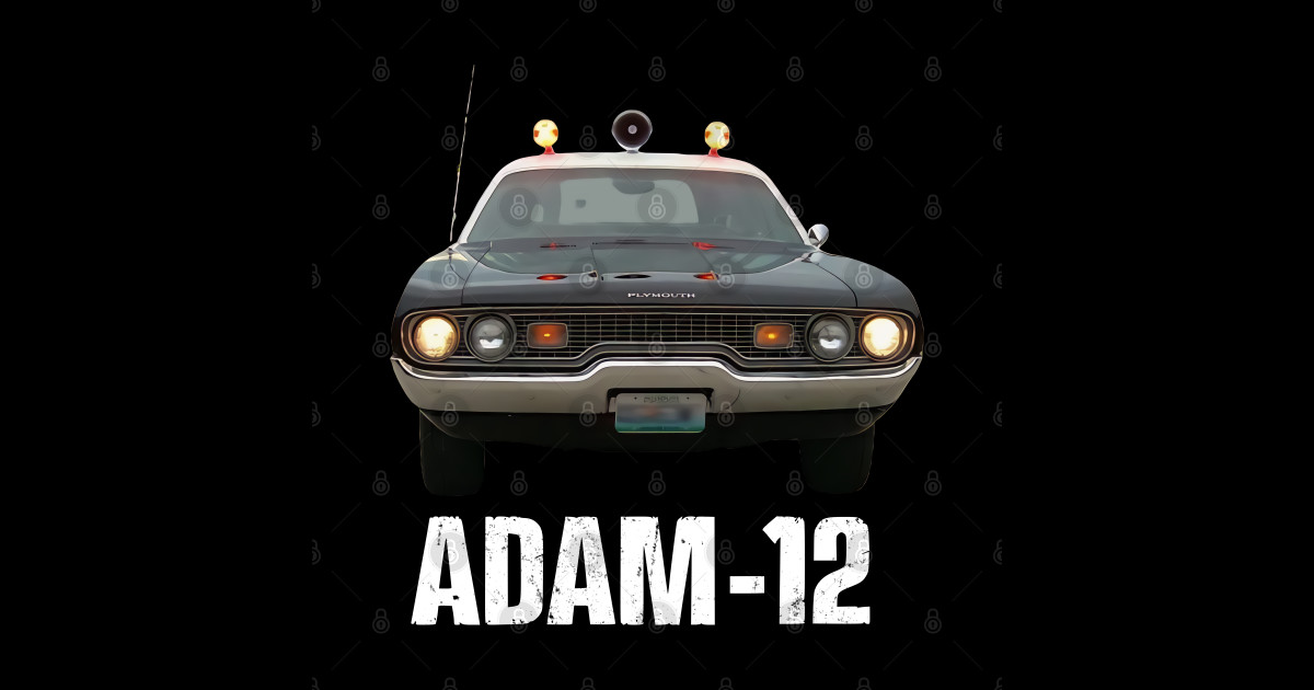 Adam 12 - Patrol Car - 60s/70s Cop Show - Classic Tv Shows - Sticker ...