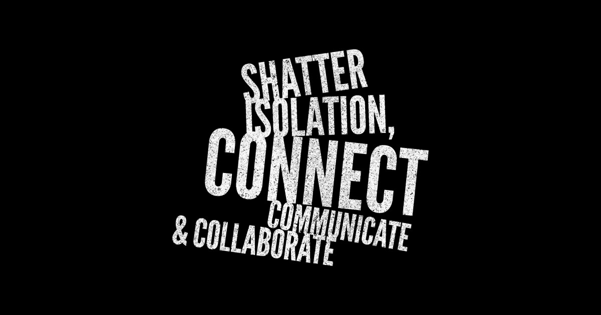 Connect, Communicate & Collaborate - Connection - Sticker | TeePublic