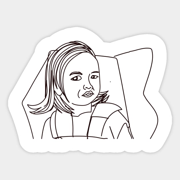 Side Eyeing Chloe Meme - Side Eyeing Chloe Meme - Sticker | TeePublic
